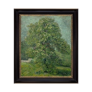 Horse Chestnut Tree in Blossom by Vincent Van Gogh Black Frame Oil ...