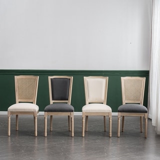 Modern Set of 2 Square Back Dining Chair - Bed Bath & Beyond - 37574644