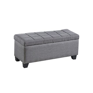 Entry Bench Upholstered Storage Rectangular Bench - Q - Bed Bath ...