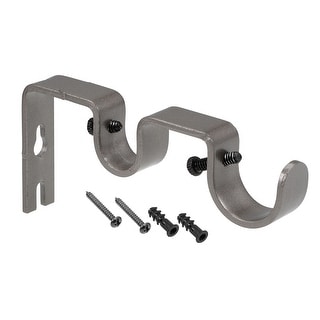 Curtain Rod Bracket Double for 18mm 27mm Drapery Rod, 122 x 53 x 16mm ...