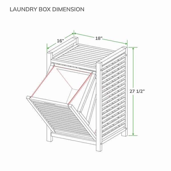 Cambridge Casual Dussi Teak Laundry Hamper - Bed Bath & Beyond - 37429481
