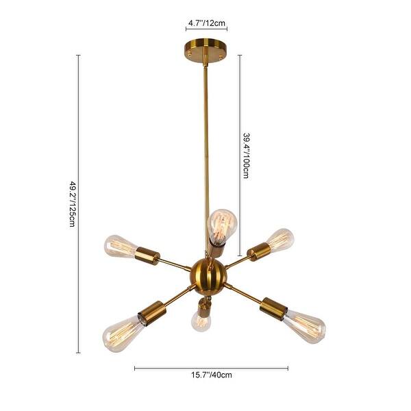 Mid-Century Modern 6-Light Sputnik Light - Bed Bath & Beyond - 36214938