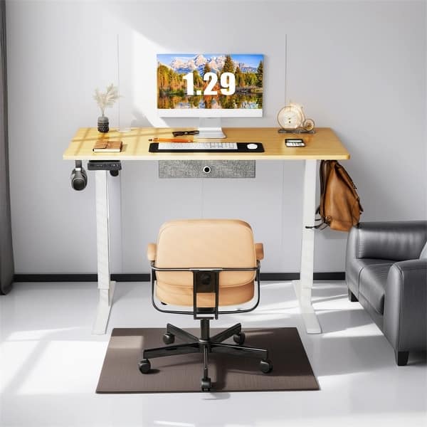 Electric Standing Desk w/Drawer Adjustable Desk Ergonomic Rising Desk ...
