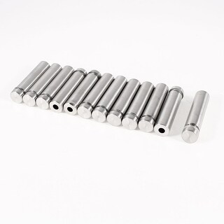12pcs 12mm Dia 50mm Long Round Stainless Steel Standoff for Glass ...