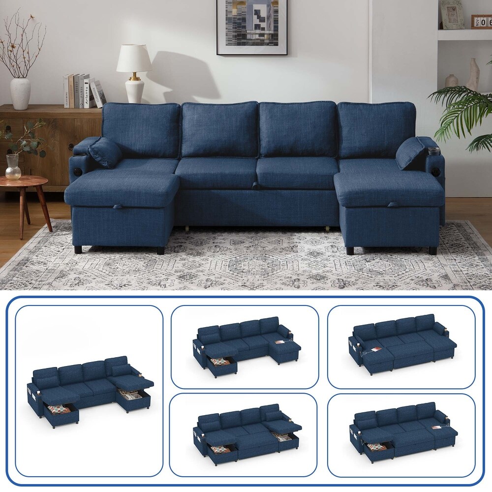Blue sectional near me store