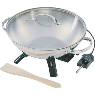 Presto 05900 Electric Wok 6 Quarts, Stainless Steel - Bed Bath & Beyond ...