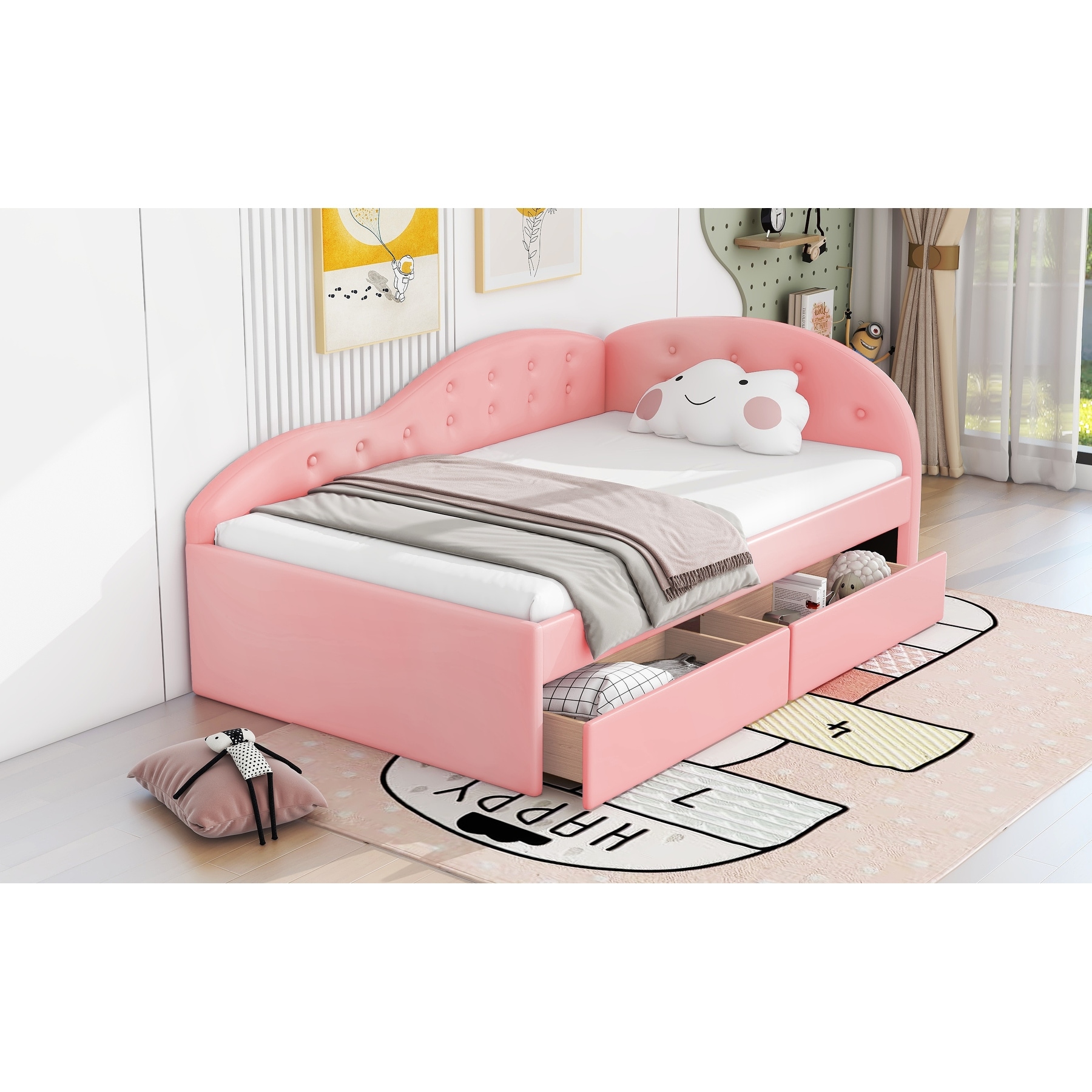 Pink twin daybed store