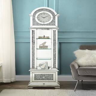 4 Tier Storage Cabinet Grandfather Clock with LED - Bed Bath & Beyond ...