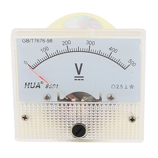 Class 2.5 Accuracy Analog DC0V-500V Scale Electric Voltage Meter Panel ...