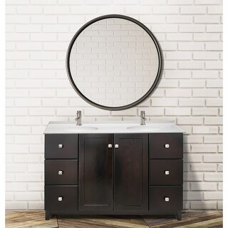 Design House Cultured Marble Single Faucet Hole Double Vanity Top 61 ...