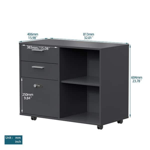 Office movable file cabinet with password lock, 1 piece - Bed Bath ...