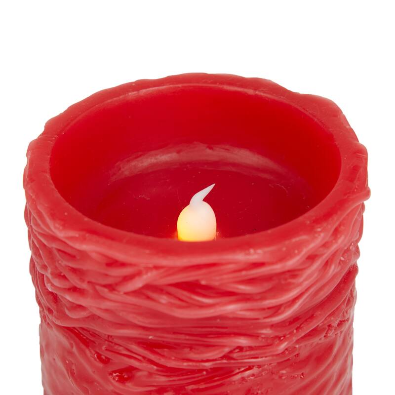 Resin Traditional Flameless Candle (Set of 3) - S/3 6"4"3"H - Overstock ...