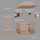 Backyard Discovery Poppy 11' x 7' Cedar Wood Greenhouse with PowerPort ...