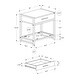 ulti Functional Modern Accent Table Combining Nightstand and Storage ...