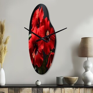 Designart - Tropical Radiance Red Hibiscus II - Hibiscus Large Wall ...