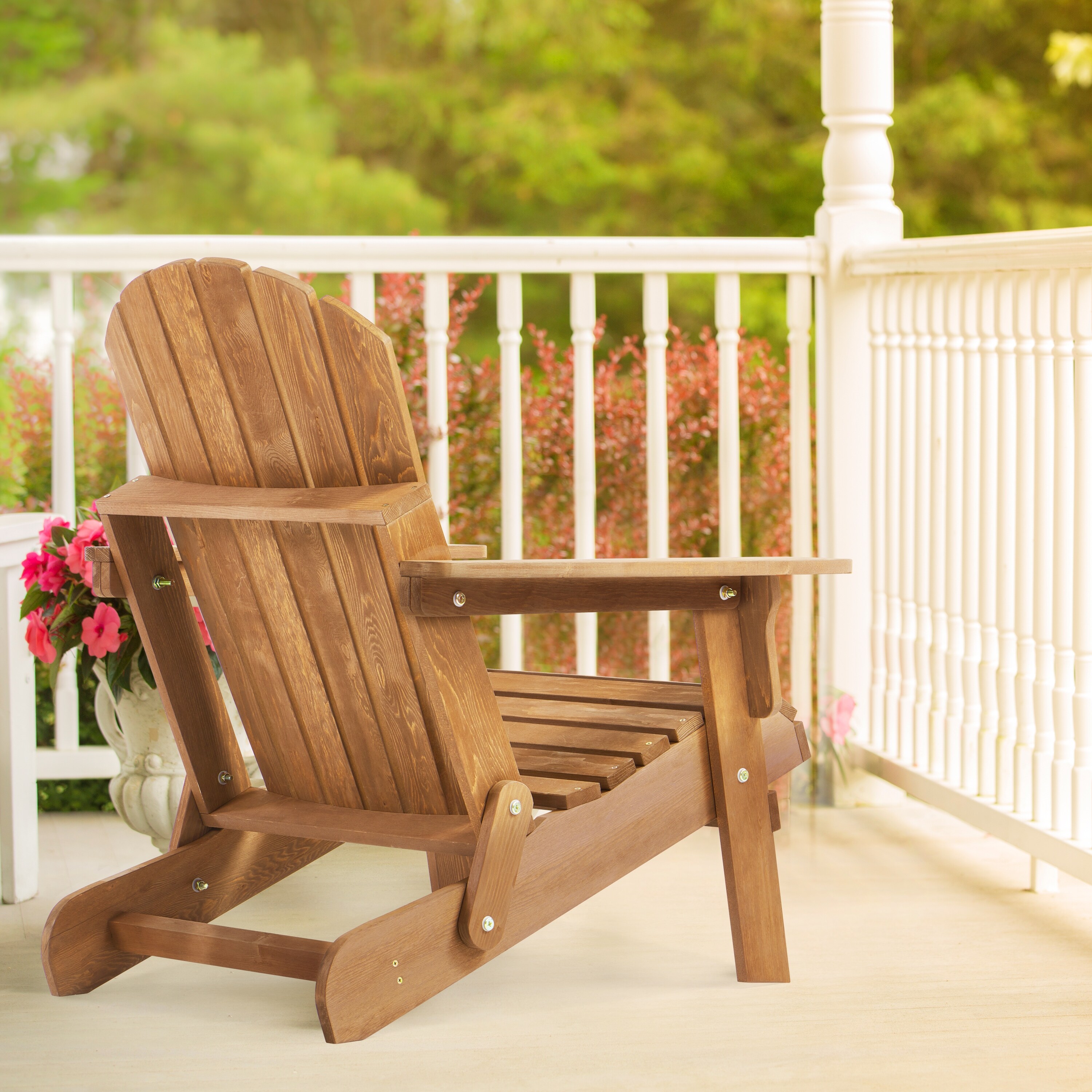 Folding Adirondack Chair Patio Wood Lounge Chair Fire Pit Seating Portable Campfire Chairs Sand Chair for Backyard Bed Bath Beyond 40155848