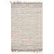 SAFAVIEH Handmade Vintage Boho Leather Zhanna Modern Stripe Leather Rug ...