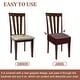 PU Dining Chair Seat Covers, Stretch Chair Cushion Slipcovers ...