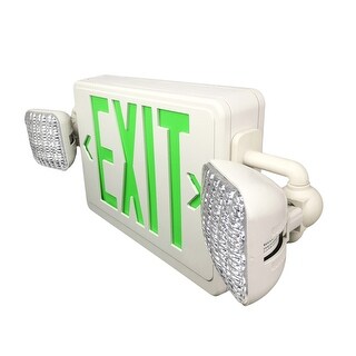 LEDONE LED Exit Sign & Emergency Light, Green Exit Light, Back up ...