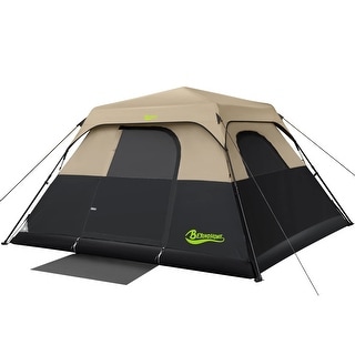 Instant Cabin Tent, 6 Person Camping Tent Setup in 60 Seconds with ...