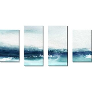 "Wispy Waves I" by Carol Robinson Print on Canvas Set of 4 - Bed Bath ...