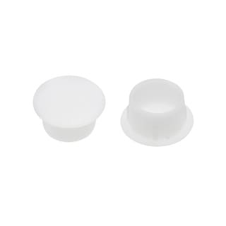 Shelf Peg Hole Plugs Plastic Tube Cover for Nail Cabinet Button - White ...