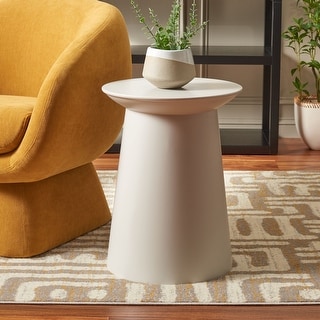 SAFAVIEH Home Collection Rivia Round Accent Table - 16" W x 16" D x 20 ...