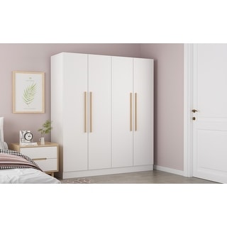 Contemporary Modern Freestanding Wardrobe Armoire Closet - Bed Bath ...