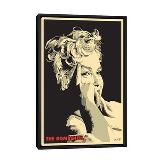 iCanvas "The Bombshell- Marilyn Monroe" by Joshua Budich Framed Canvas ...