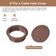 Cable Hole Cover ABS Desk Cable Wire Cord Grommet Hole Cover for Office ...