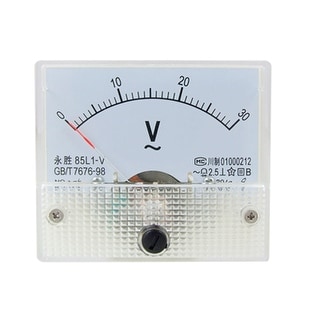 AC 0-30V Rectangle Analog Volt Panel Meter Gauge 85L1 - AC 0-30V - Bed ...
