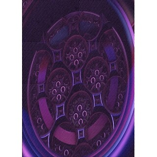 Ahgly Company Machine Washable Transitional Deep Purple Area Rugs - Bed ...