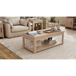 Bridgevine Home Deer Valley 48 Inch Coffee Table, No Assembly Required ...
