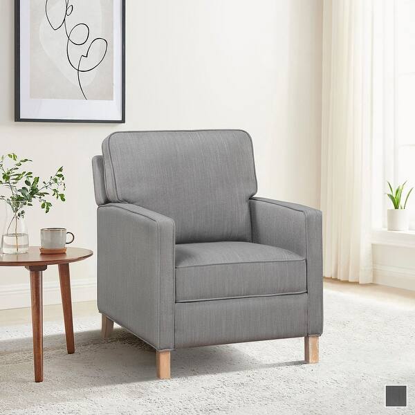 Ventura Textured Fabric Push Back Manual Reclining Chair - Bed Bath ...
