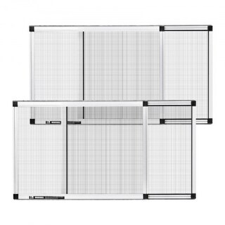 2 Pieces Expandable Window Screens White Adjustable Aluminum Frame High ...