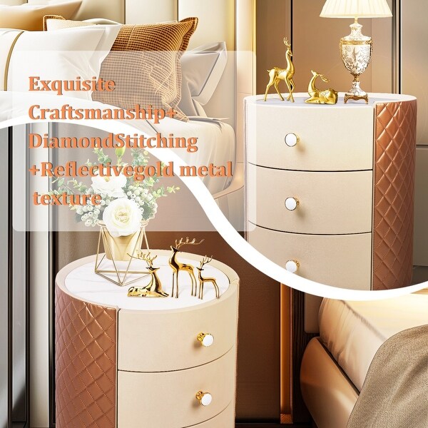 Round top nightstand store