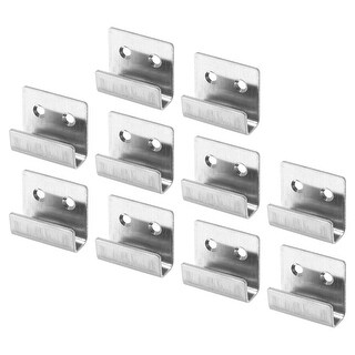 10Pcs Mounting Bracket, Stainless Steel Display Wall Hanger - Bed Bath ...