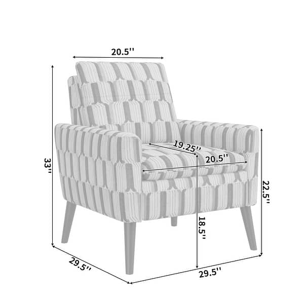 Allyson Mid-Century Modern Small Space Accent Armchair - Bed Bath ...