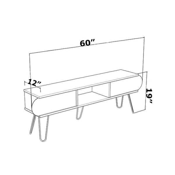 Hayde Mid-century Modern TV Stand - Bed Bath & Beyond - 36687591