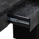 Arc Round Edge Console Table with Open Storage & 2 Drawers, Entryway ...