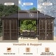 Hardtop Sunroom with Double Steel Roof, Sliding/Lockable Doors ...