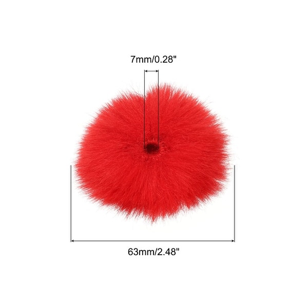 Furry Microphone Windscreen 7mmx 60mm Mic Cover Windshield Red 2 Pack ...