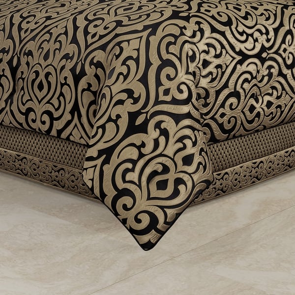 Bolero Black And Gold Comforter Set - Bed Bath & Beyond - 39973316