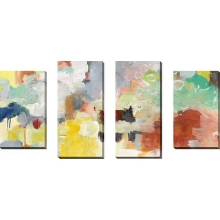"Summer Rising" Print on Canvas Set of 4 - Bed Bath & Beyond - 36659890