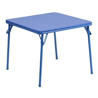 24" Blue Contemporary Kids Square Folding Table - Bed Bath & Beyond ...
