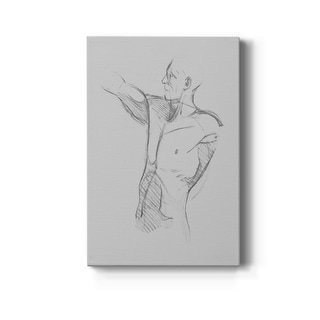 Male Torso Sketch IV Premium Gallery Wrapped Canvas - Ready to Hang ...