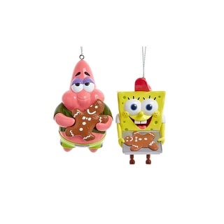Set of 24 SpongeBob SquarePants and Patrick Christmas Ornaments 3.25 ...