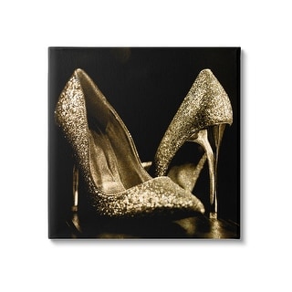 Stupell Dark Glam Shoes Photography Canvas Wall Art Design by Kim Allen ...