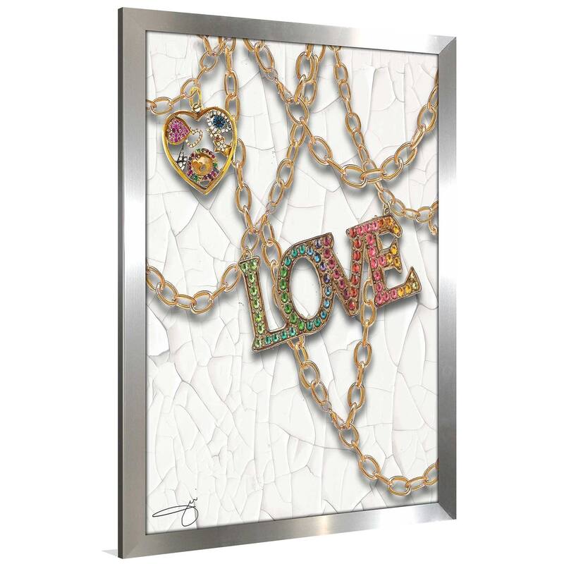 "Love Chains 2" by Jodi Print on Acrylic - Overstock - 36536959