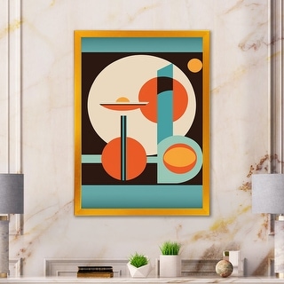 Designart "Vintage Mid-century Graphics II" Modern Midcentury Framed ...